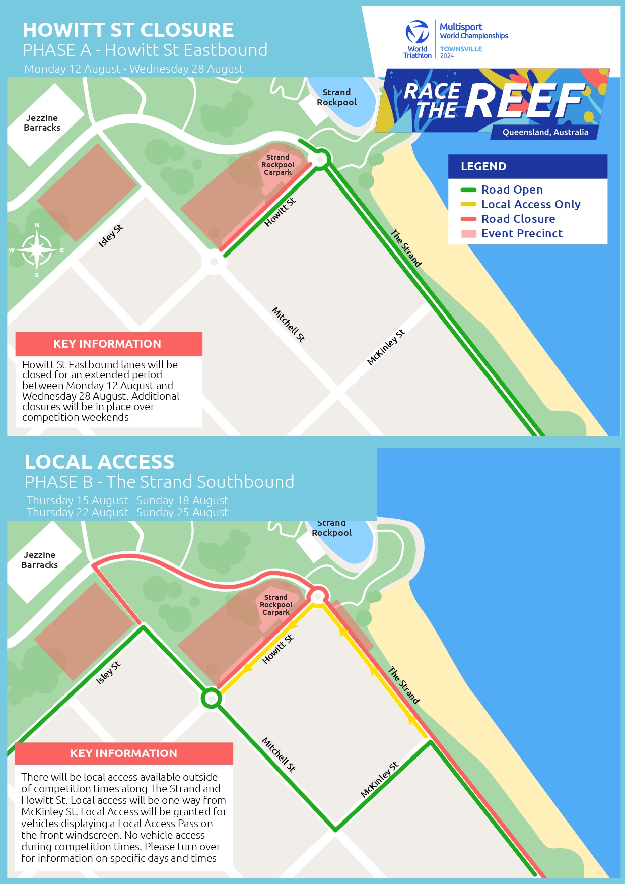 Local Access – Townsville Multisport World Championships